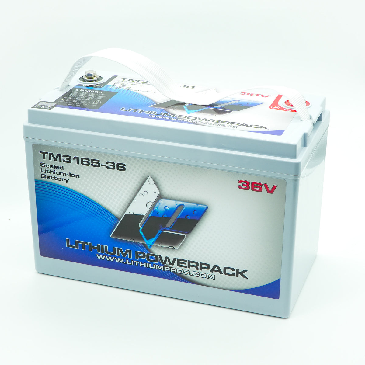Lithium Pros TM3165-36 36V 65Ah BlueTooth Lithium Ion Trolling Battery